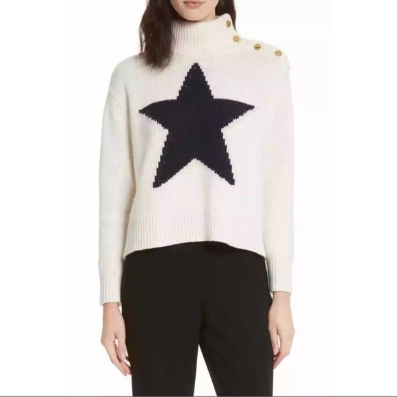 kate spade | Sweaters | Kate Spade Broome Street Cream Knit Star ...